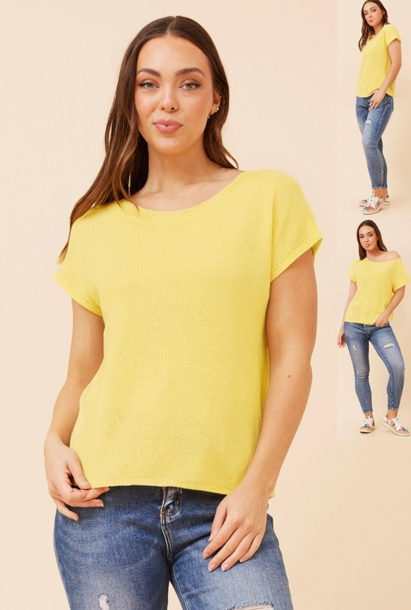Rebecca Top - Lemon – Bella & Grace
